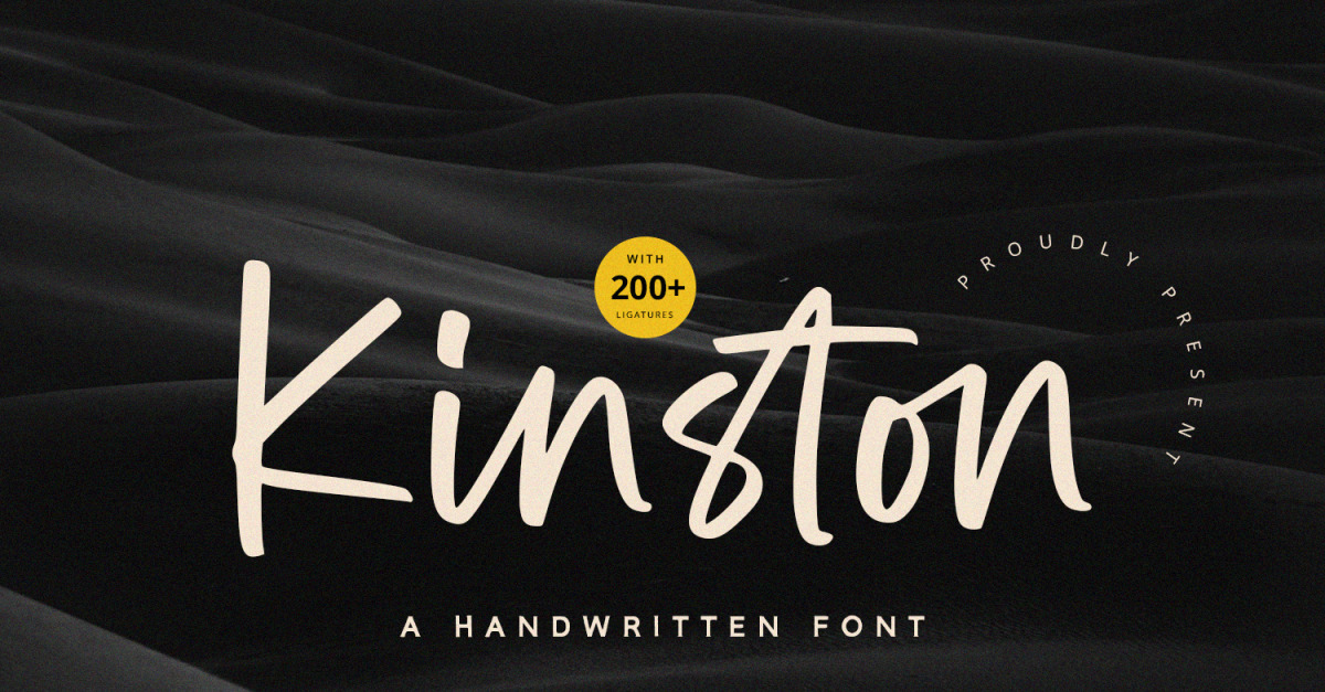 Kinston - Police manuscrite #366113 - TemplateMonster