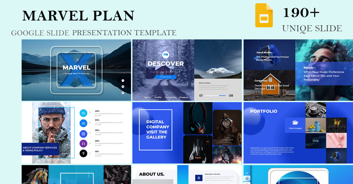 Marvel Business Plan Google slides Template - TemplateMonster
