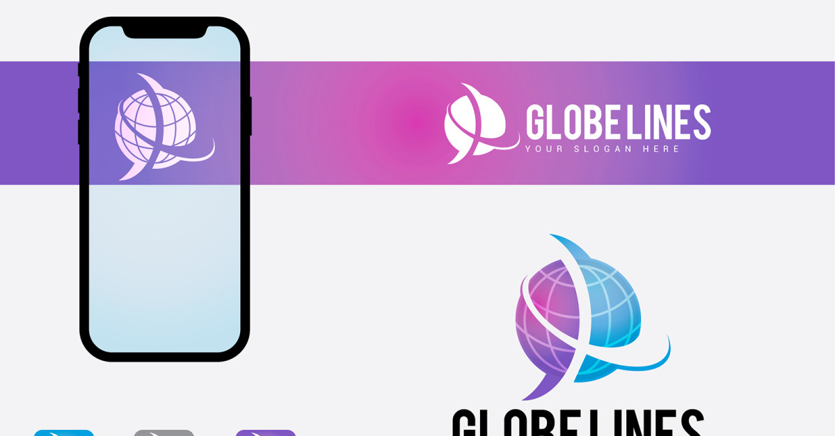 GLOBE LINES Logo Design Template #366556 - TemplateMonster