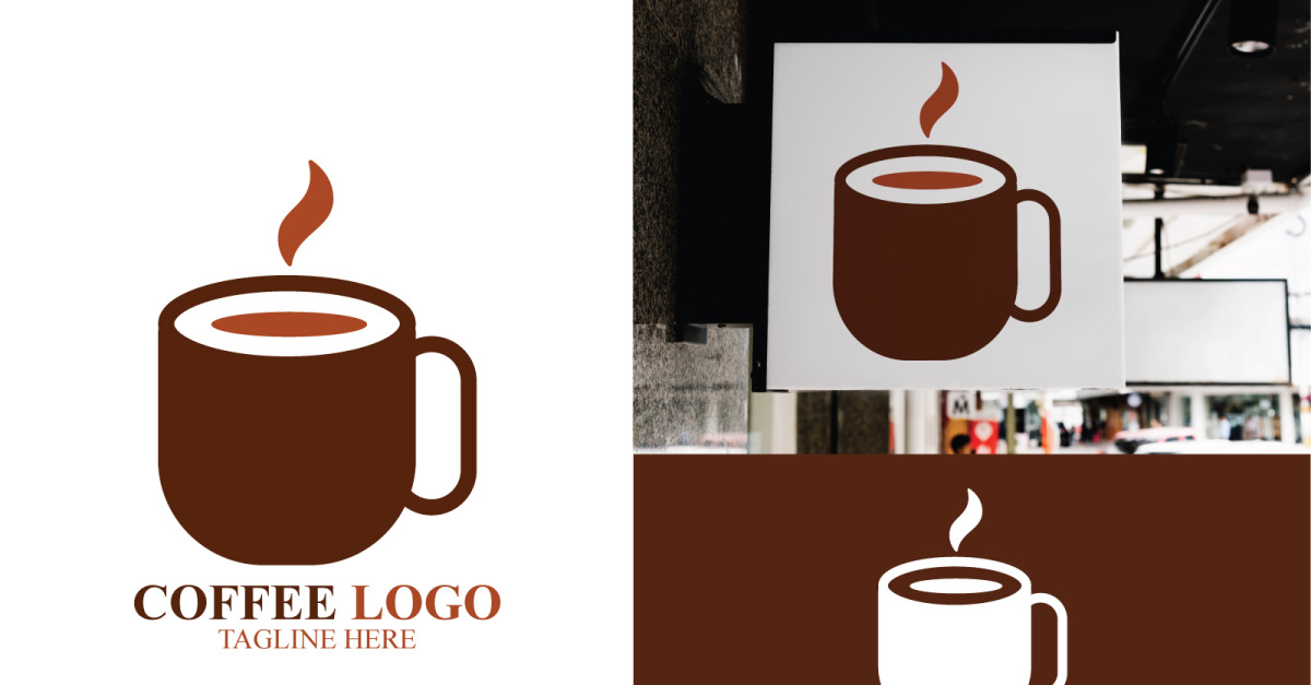 Simple Coffee Logo Template Design #366569 - TemplateMonster