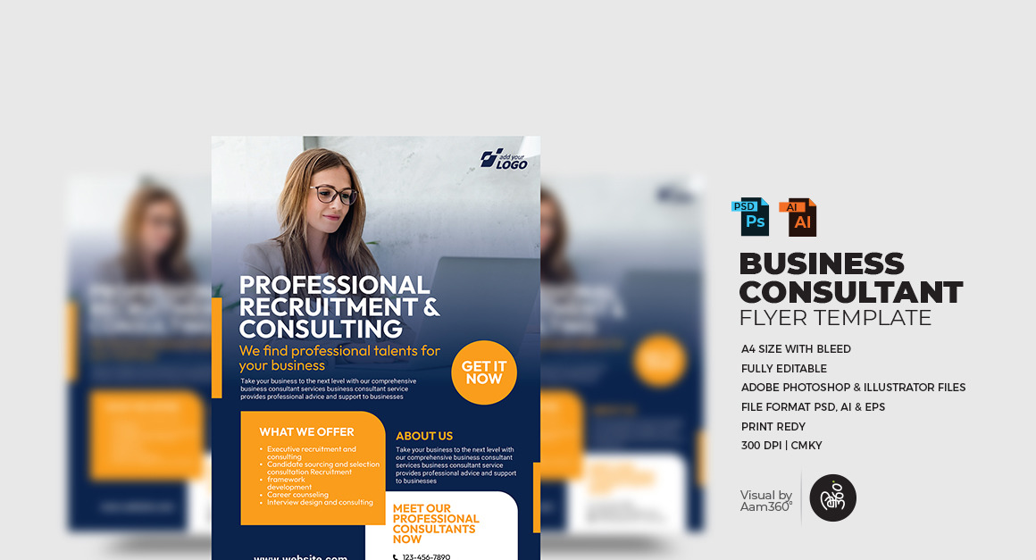 Business Consultant Service flyer Template_V02