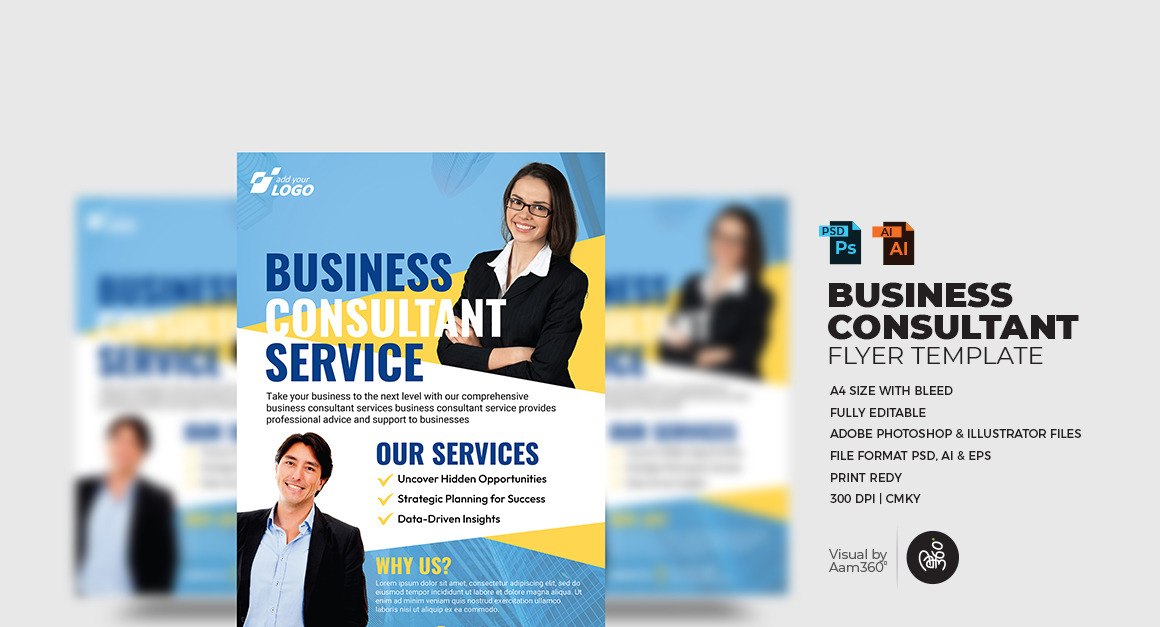 Business Consultant Service flyer Template_V03