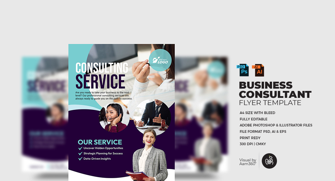 Business Consultant Service flyer Template_V05