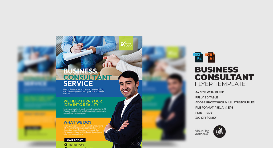 Business Consultant Service flyer Template_V08
