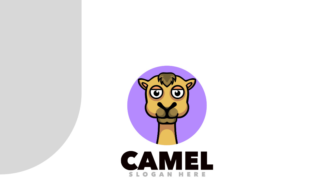 Camel label mascot logo design illustration - TemplateMonster