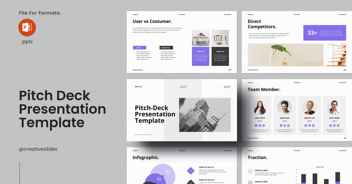 Pitch-Deck PowerPoint Presentation Layout - TemplateMonster