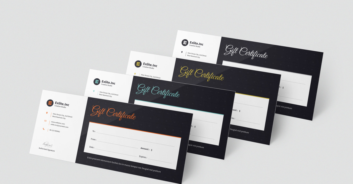 Printable Multipurpose Gift Certificate Template