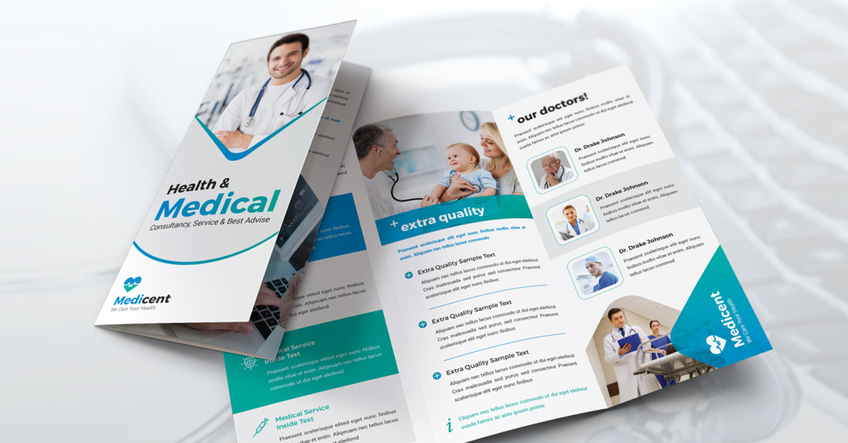 Medical Service Trifold Brochure #366820 - TemplateMonster