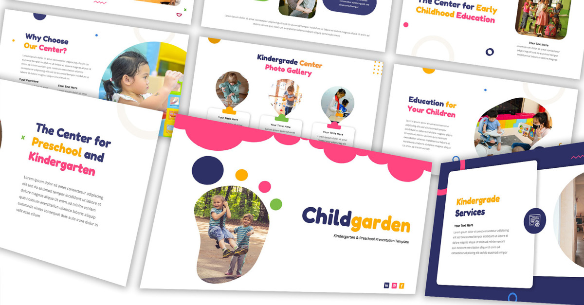 Childgarden - Plantilla de PowerPoint para jardín de infantes