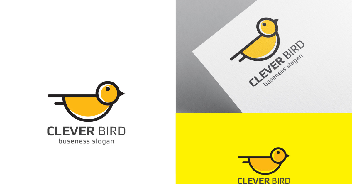 Clever Bird Logo Design Template #367262 - TemplateMonster