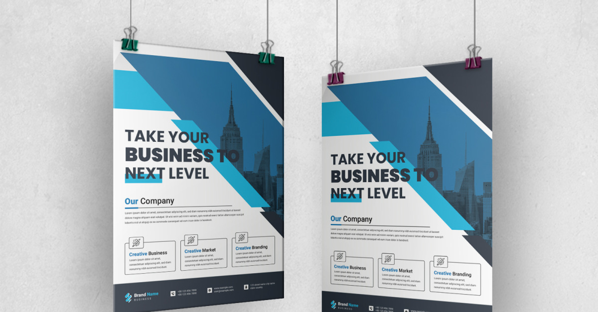 Creative Business Identity Flyer Template - TemplateMonster