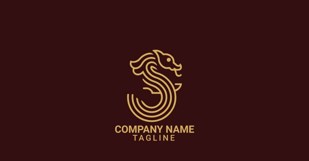 Dragon - S Harf Logosu, Modern Harf Logo - TemplateMonster