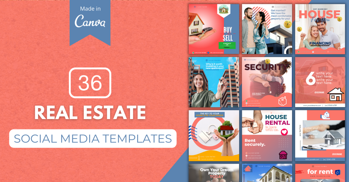 36 Real Estate Canva Templates For Social Media
