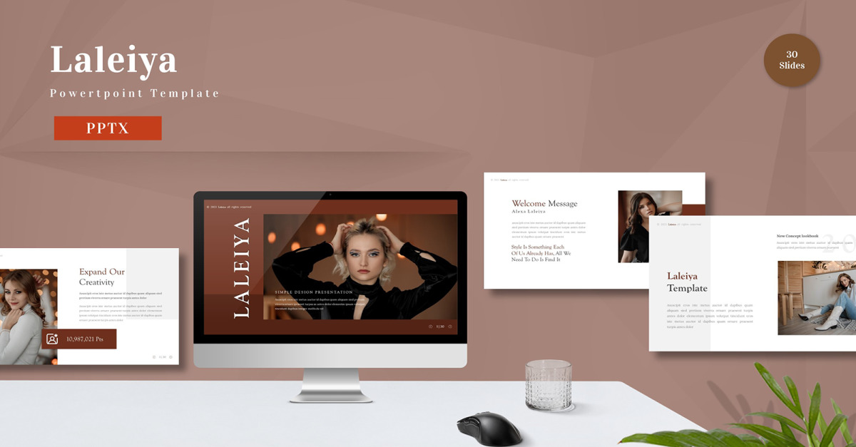 Laleiya - Powerpoint Template #367572 - TemplateMonster