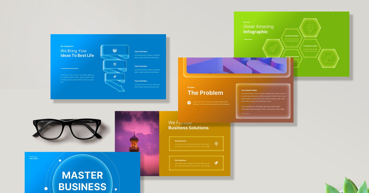 Master Business Powerpoint Sunumu #368080 - TemplateMonster