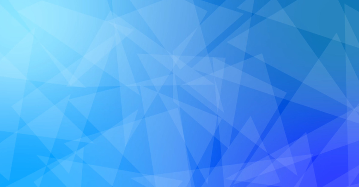 Triangle shapes smooth slow animation footage. Abstract blue color ...