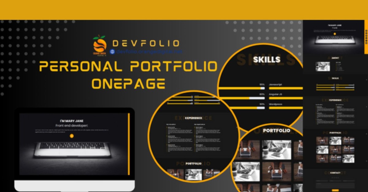 DevFolio – Persönliches Portfolio auf einer Seite