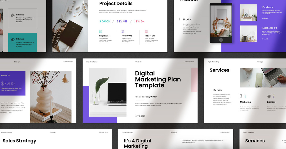 Digital Marketing Plan Powerpoint #368844 - TemplateMonster Digital Marketing Plan Powerpoint #368844 - TemplateMonster