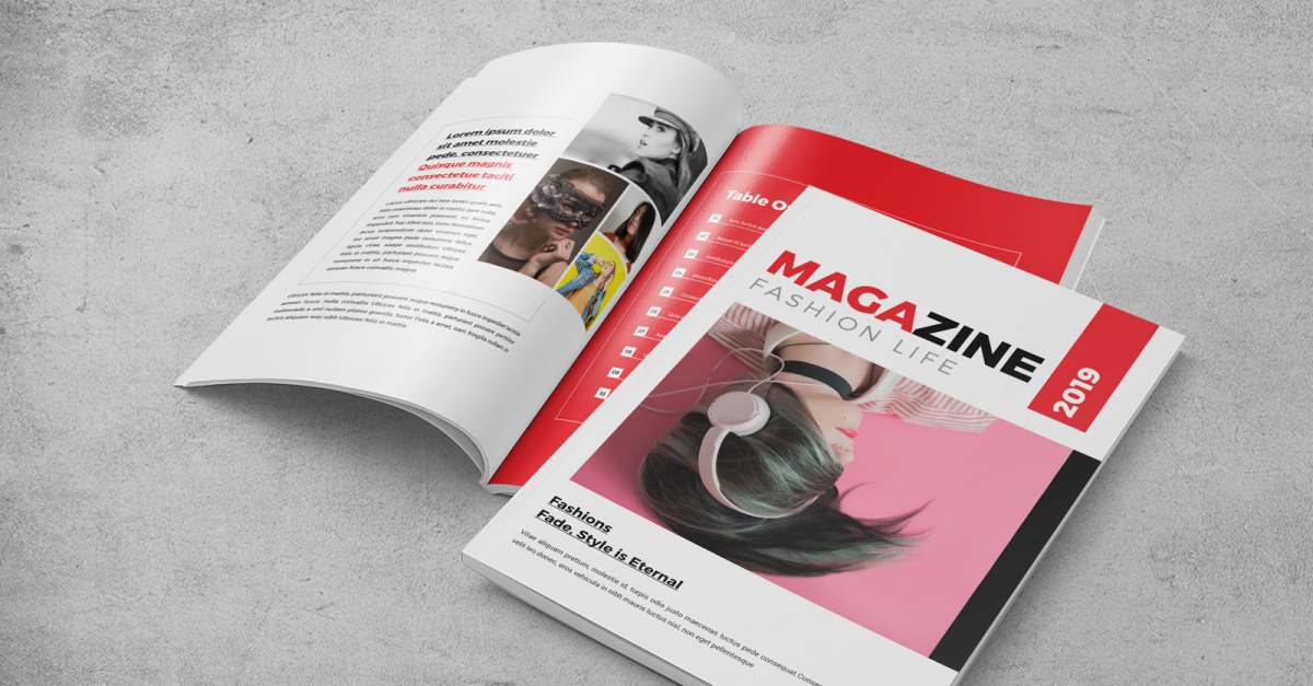 Modèle de magazine de mode de 24 pages - TemplateMonster