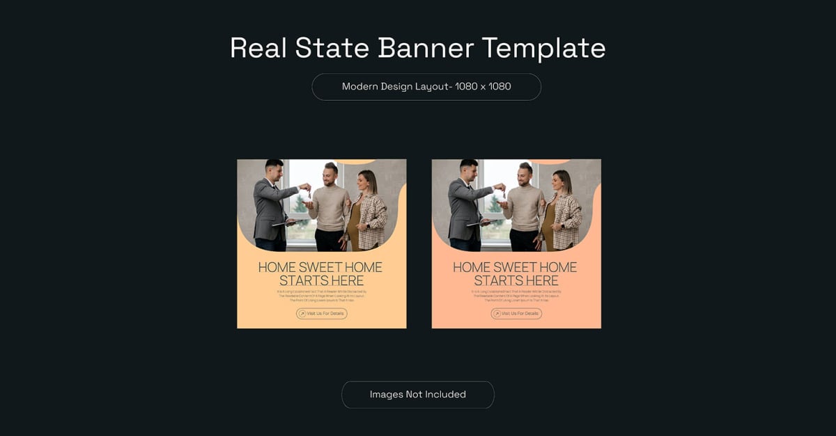Real State Social Media Design Graphics - TemplateMonster