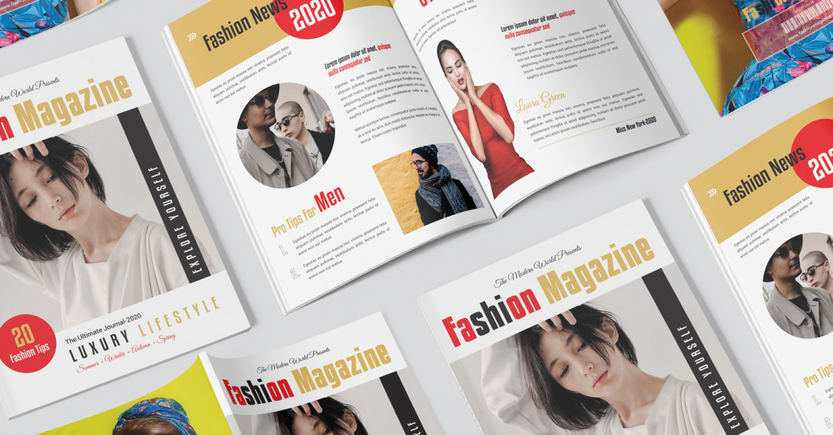 Rivista di moda di 16 pagine #368892 - TemplateMonster