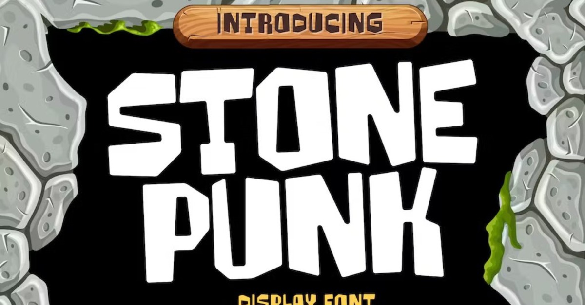 Stone Punk - Fuente de visualización divertida
