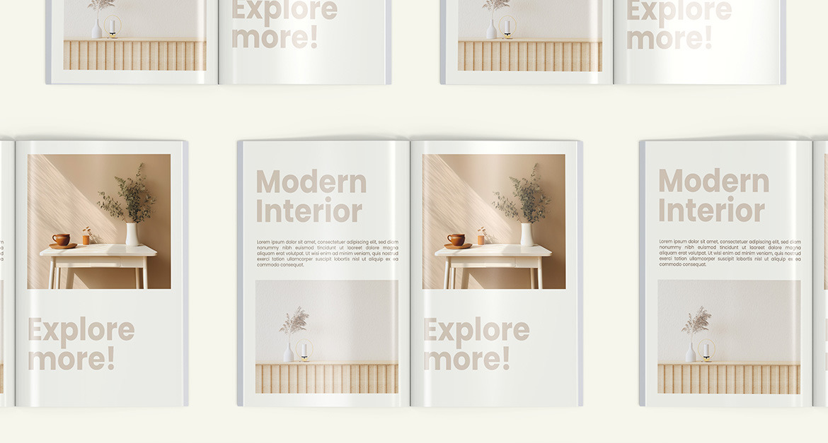 Modello psd mockup di rivista Vol 13 - TemplateMonster