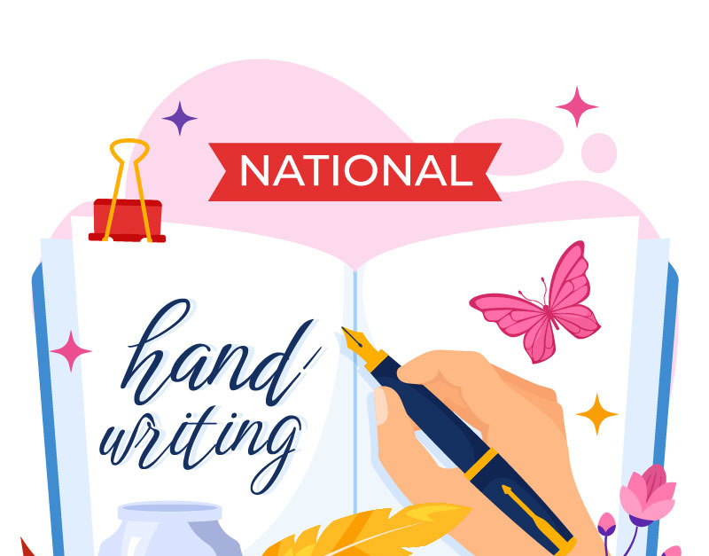 12 National Handwriting Day Illustration - TemplateMonster