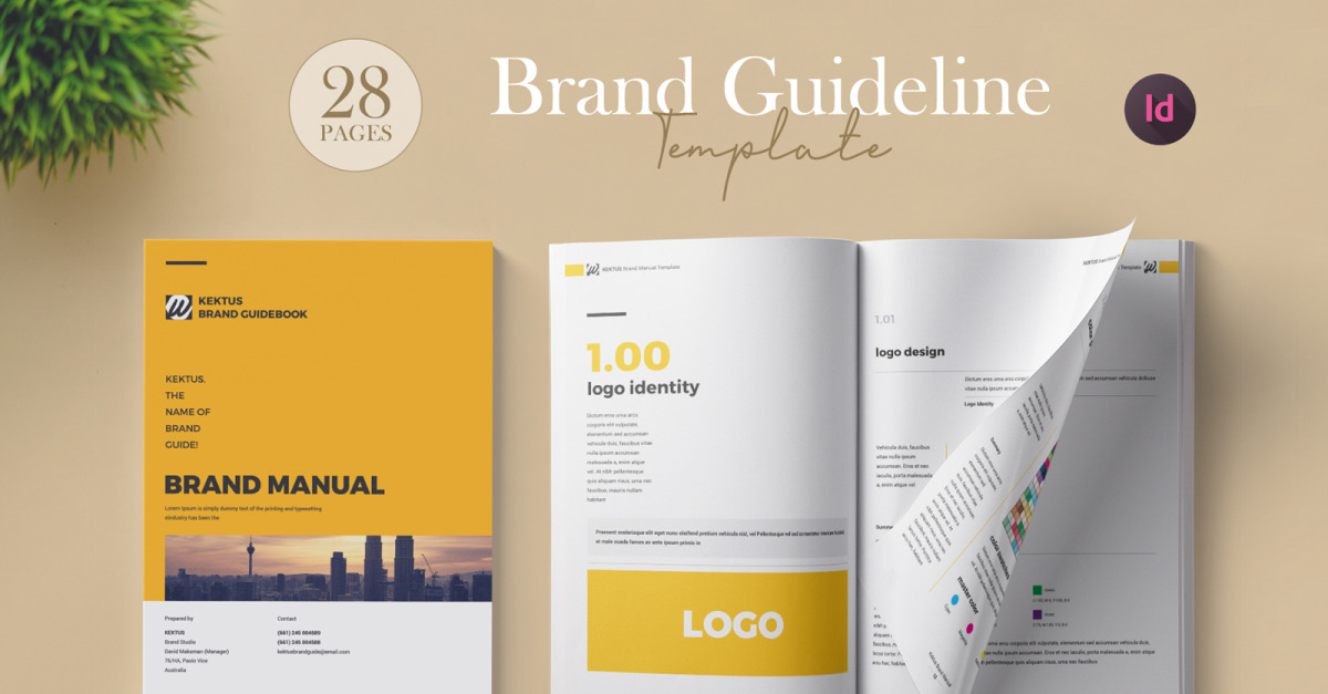 Manual da Marca e Modelo de Identidade - TemplateMonster