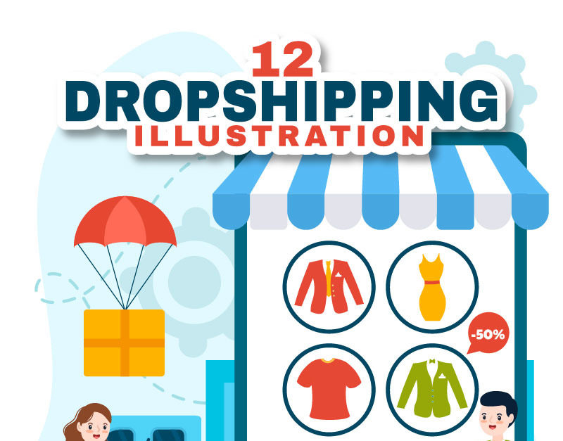 12 Illustration commerciale du dropshipping - TemplateMonster