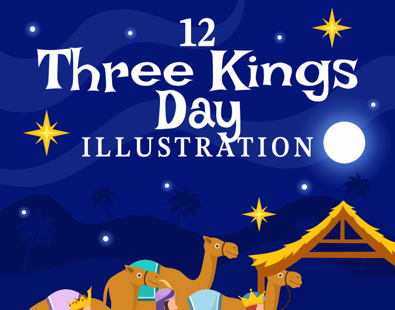 12 Ilustración del día de Reyes #369173 - TemplateMonster