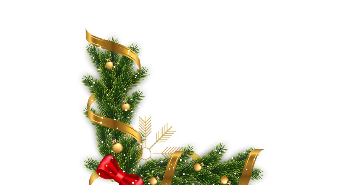 Vector christmas frames and borders collection Vector christmas garland ...