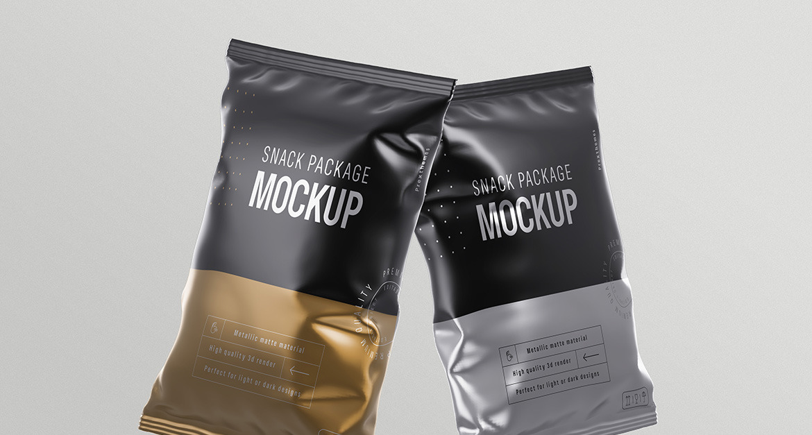 Snack Package Mockup PSD Template Vol 07 - TemplateMonster