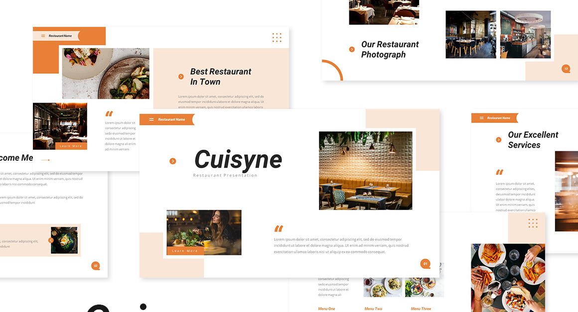 Cuisyne - Plantilla de PowerPoint para restaurante
