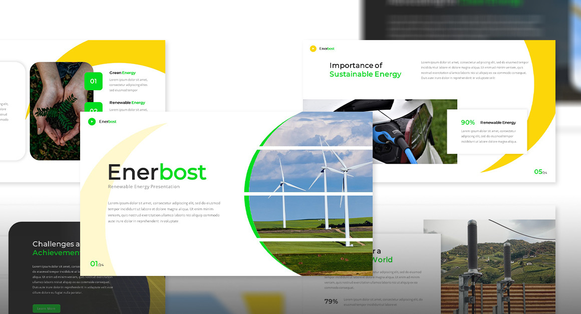 Enerbost - Renewable Energy Powerpoint Template