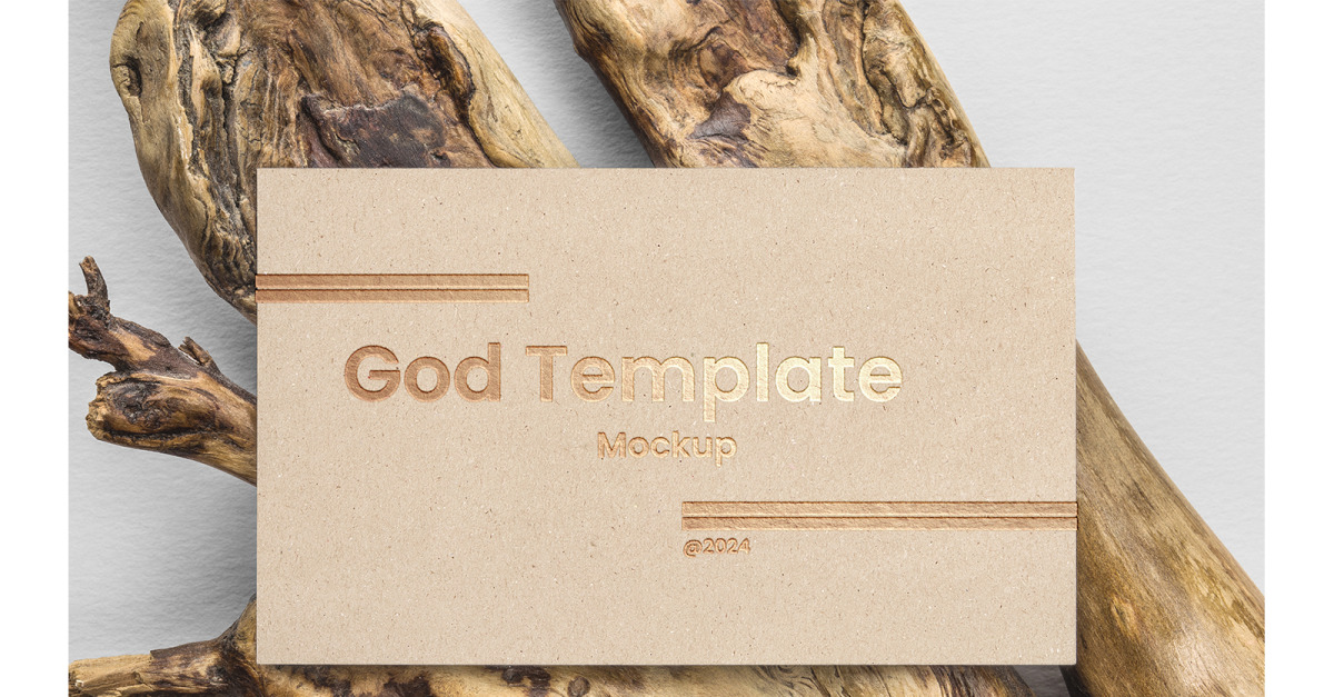 Gold Foil B-Card Mockup - Gold Foil B-Card Mockup
