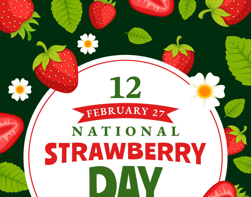 12 National Strawberry Day Illustration - TemplateMonster