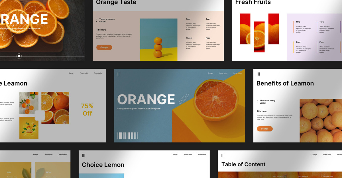 Turuncu PowerPoint Sunumu #369879 - TemplateMonster