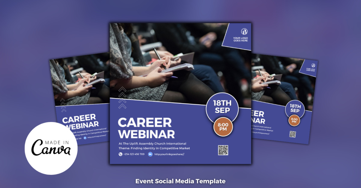 Career Webinar Design Template #370088 - TemplateMonster