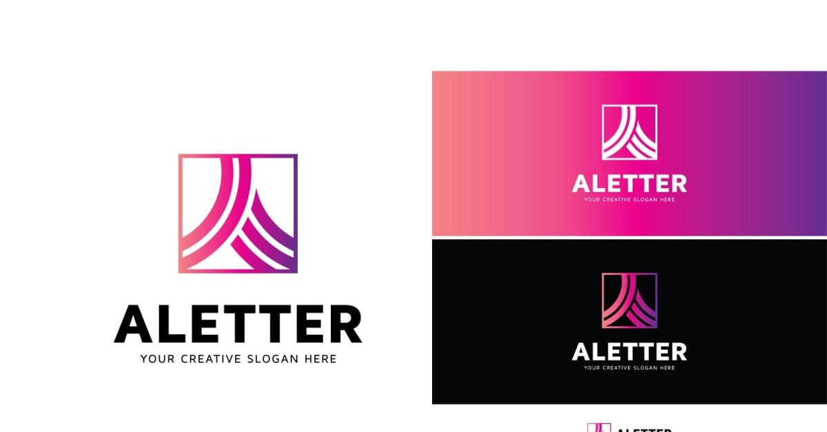 Creative A Letter Logo Design Template Free - TemplateMonster