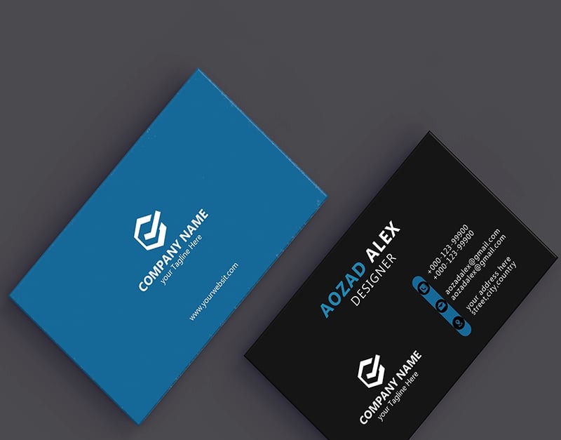 Business card design template. Professional - TemplateMonster