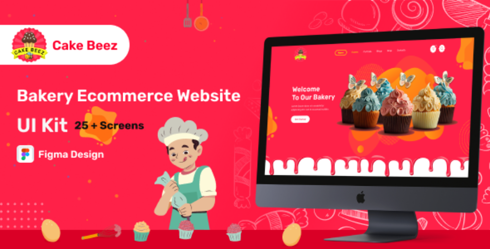 Cake Beez – E-Commerce-Figma-Vorlage - TemplateMonster