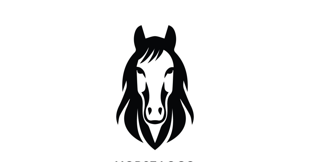Horse Head Symbol Logo Template #370441 - TemplateMonster