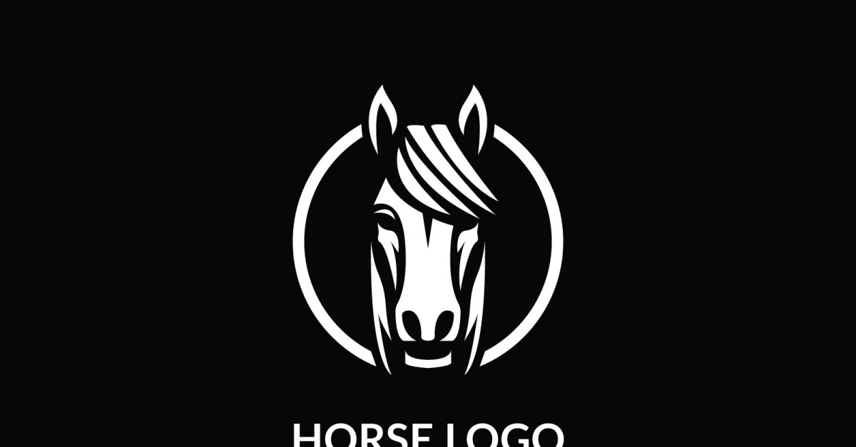 Iconic Horse Head Symbol Logo #370444 - TemplateMonster