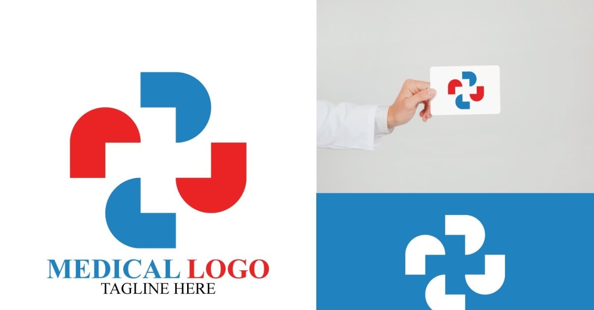 Unique Medical logo template design #370459 - TemplateMonster