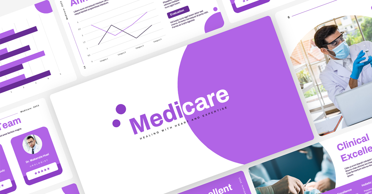 Medicare – Design de modelo de apresentação médica