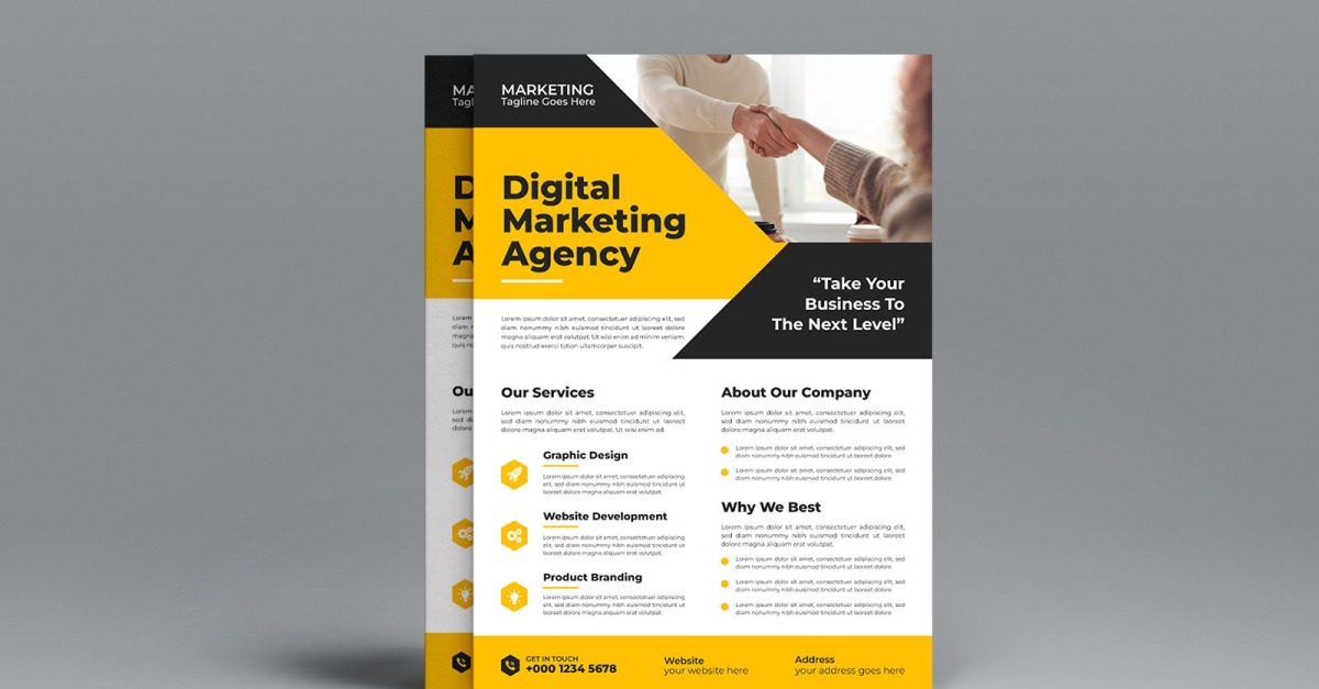 Digital New Business Flyer Design #370653 - TemplateMonster