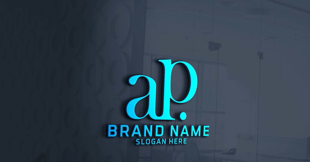 Creative Two Letter AP Logo Design #370991 - TemplateMonster