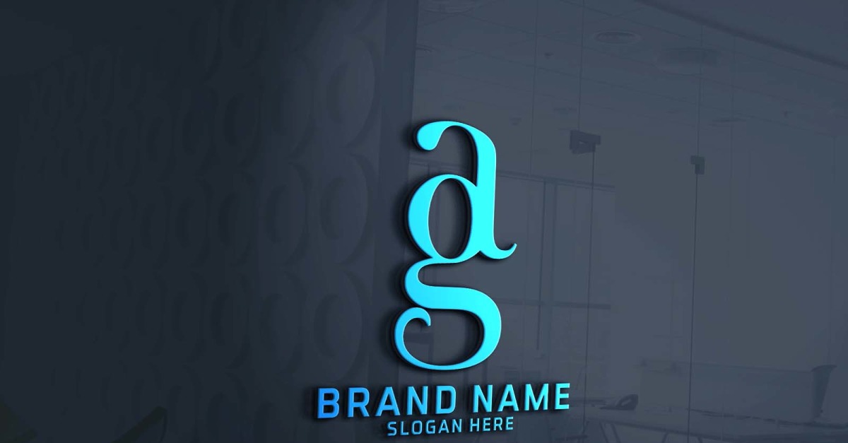 Creative Two Letter GA Logo Design #370980 - TemplateMonster