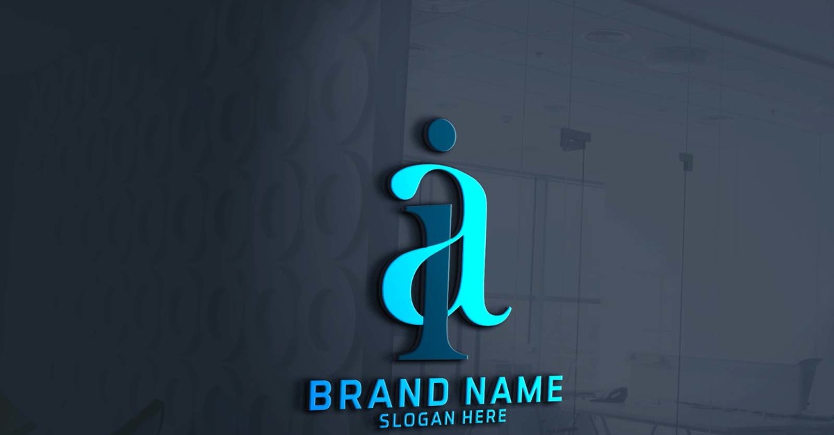 Design criativo de logotipo AI de duas letras